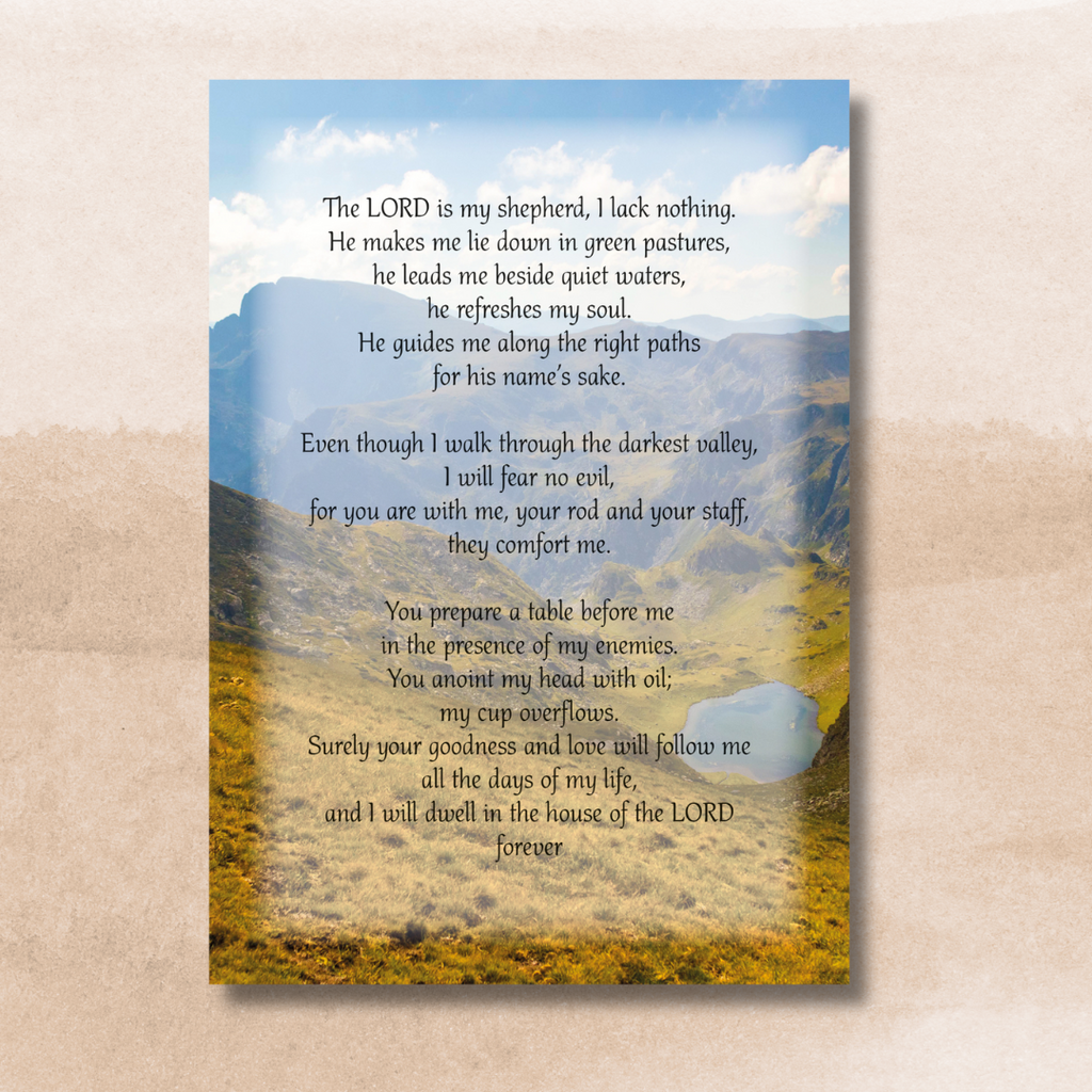 Everyday Card - Footprints and Psalm 23 (Pack of 6, 3 of each design ...